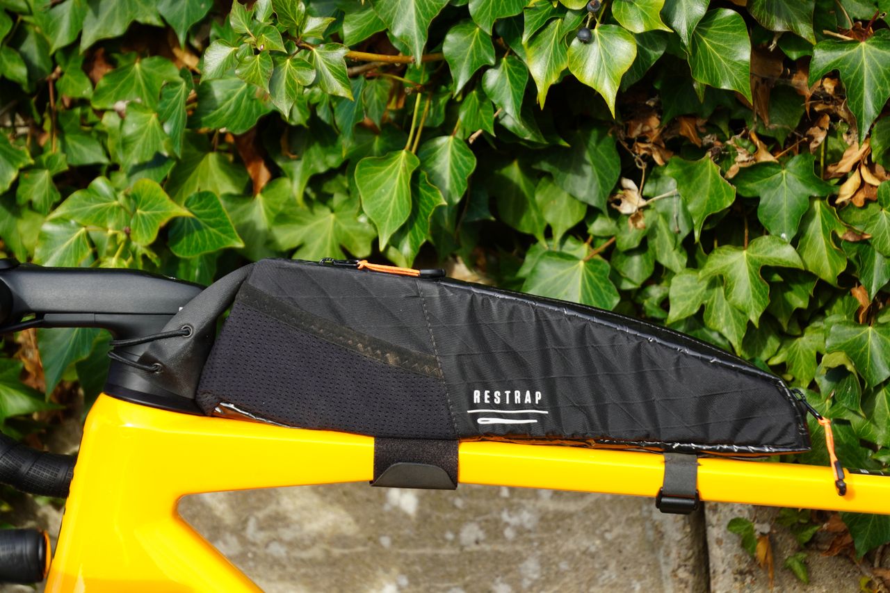 Restrap Race Top Tube Bag review - plenty of storage space without ...