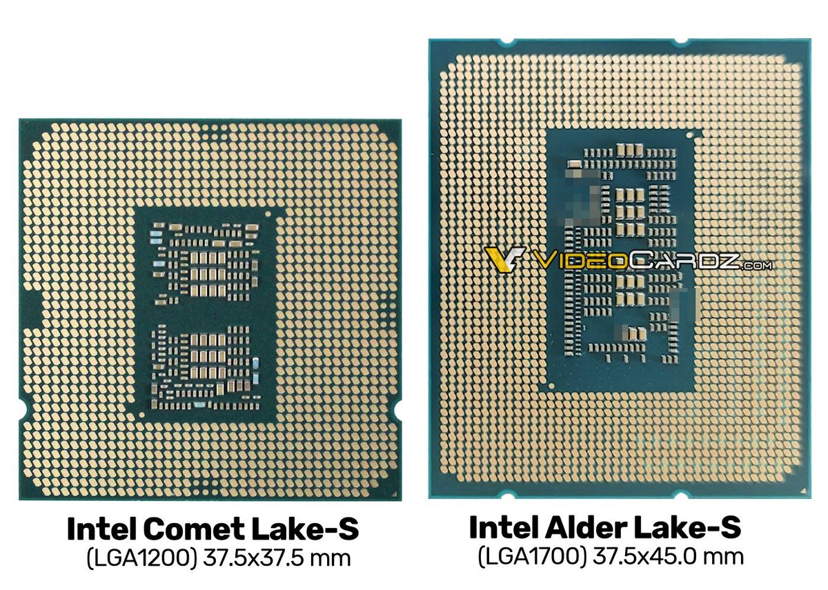 Intel's Alder Lake-S CPU pictured, Designed for Intel's Future LGA1700 ...