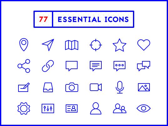 Download these 77 essential icons for free | Creative Bloq