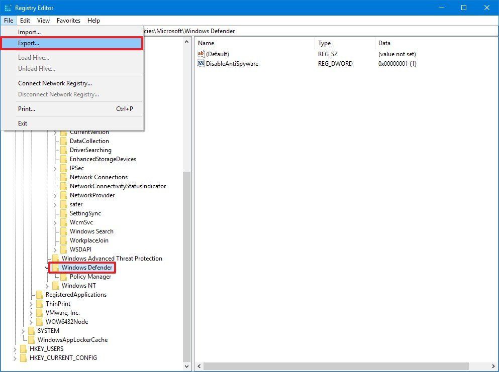 How to backup individual Registry keys on Windows 10 | Windows Central