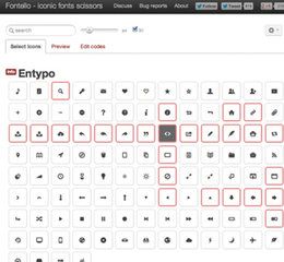 Free customisable icon font sets from Fontello | Creative Bloq