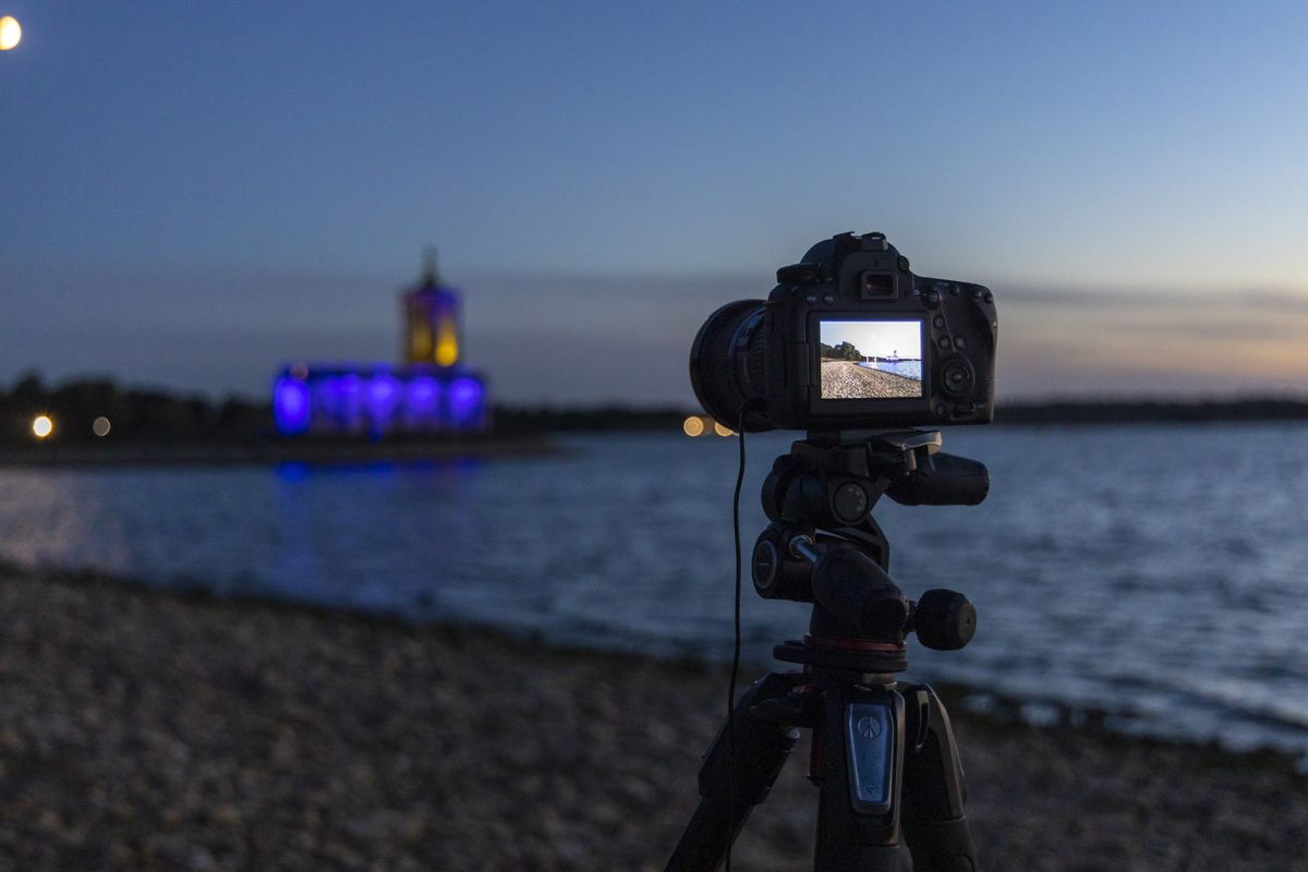 Paint with light at night to create fantastic light orb images ...