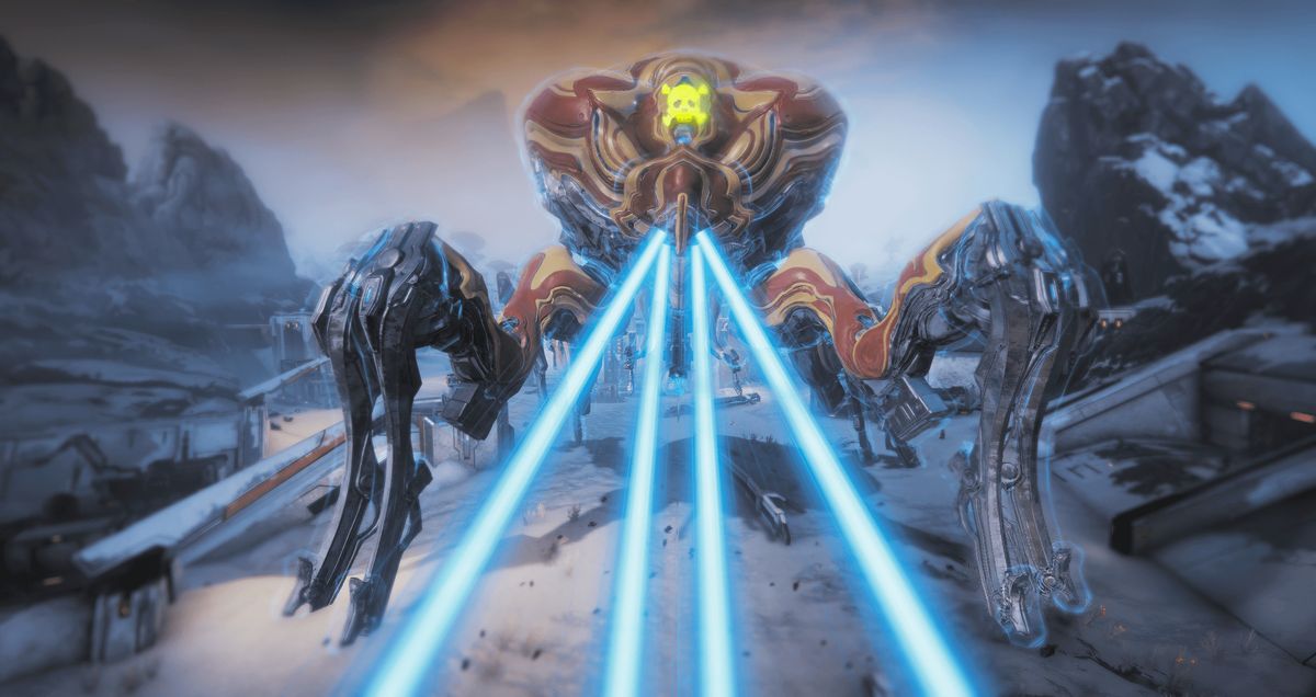 Squash a giant robot spider in Warframe's new update | PC Gamer