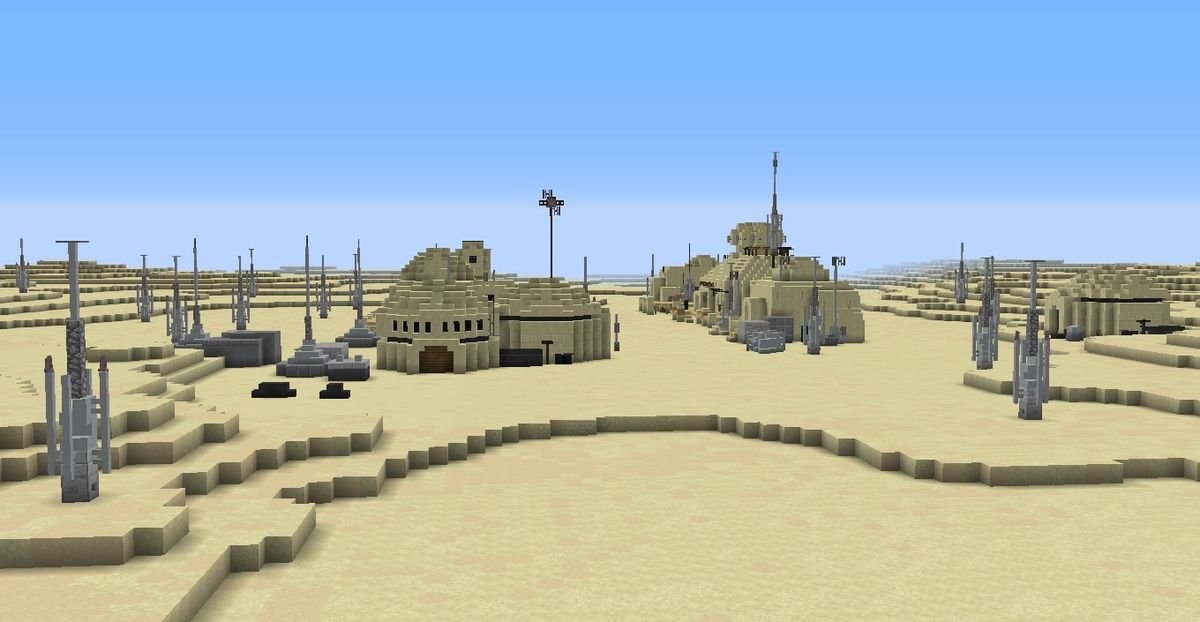 A Minecraft builder is recreating the entire Star Wars galaxy planet by ...