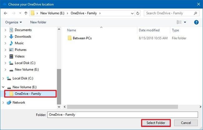 How to change default OneDrive folder location on Windows 10 | Windows ...