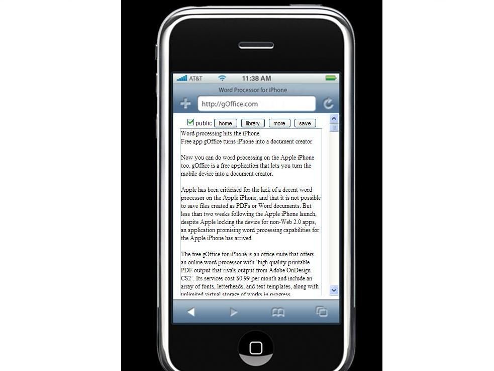 Word processing hits the iPhone | TechRadar