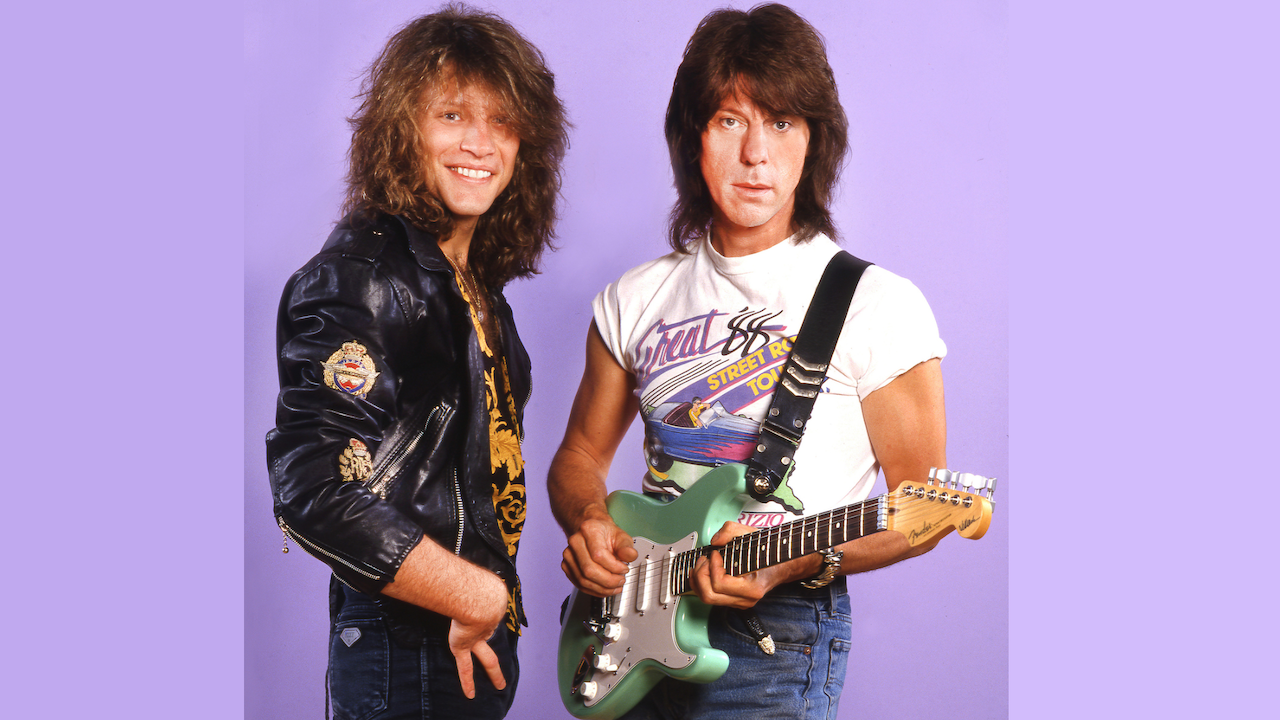 Watch rare studio footage of Jeff Beck cutting solos for Jon Bon Jovi ...