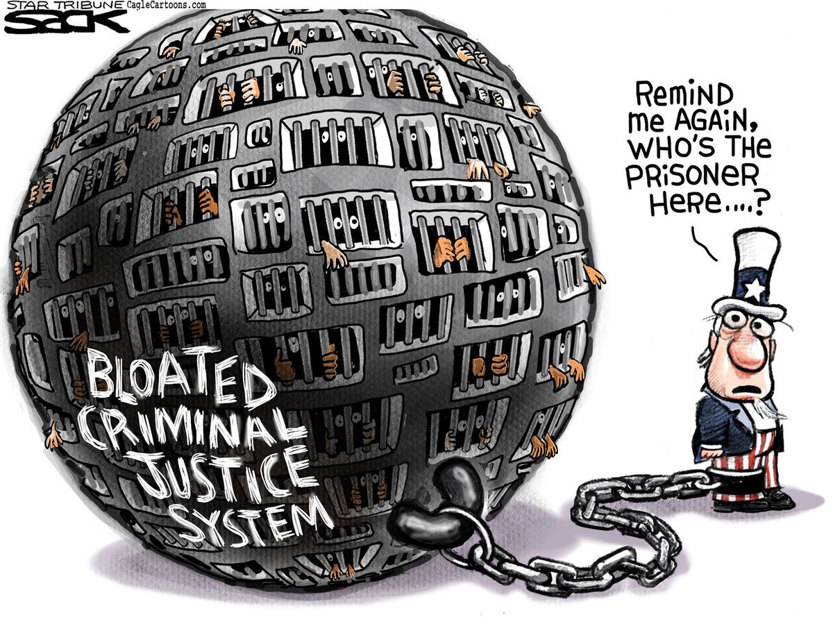Editorial cartoon U.S. Prison System | The Week