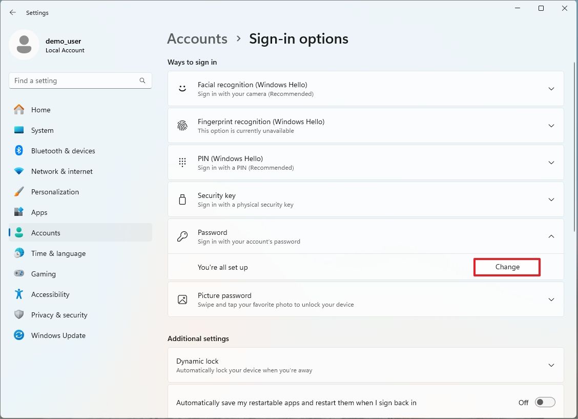 How to change account password on Windows 11 | Windows Central