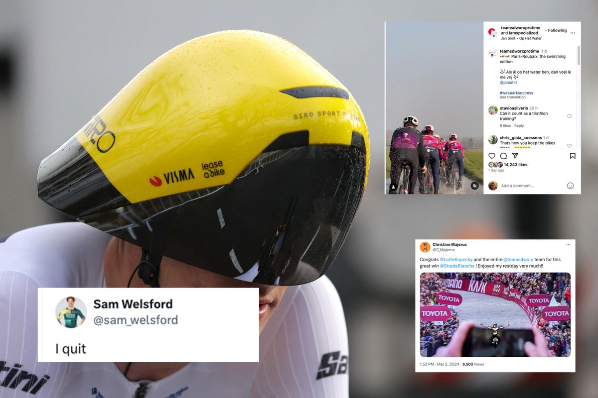 Tweets of the week: Helmet-gate, Strade Bianche's 'photo finish' and a ...