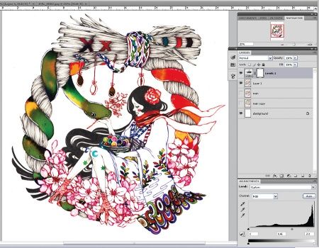 Enhance traditional ink work digitally | Creative Bloq