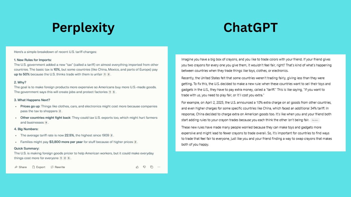 I just tested ChatGPT vs. Perplexity with 7 prompts— and here's how ...
