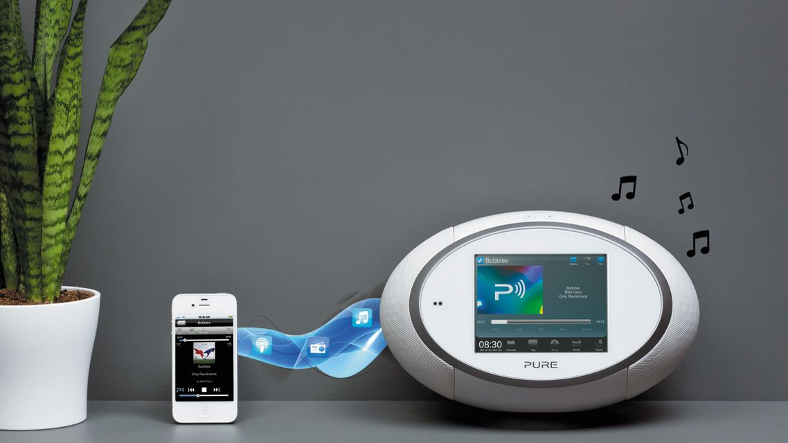 Pure Stream shuns wires, can stream tunes to your radio from your phone ...