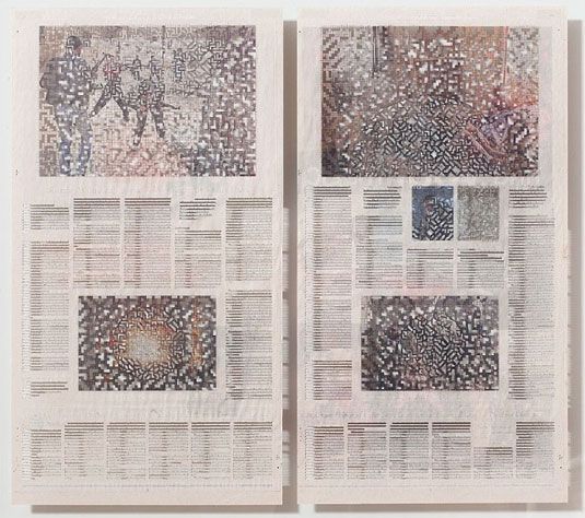 Yesterday's newspapers become today's sacred art | Creative Bloq