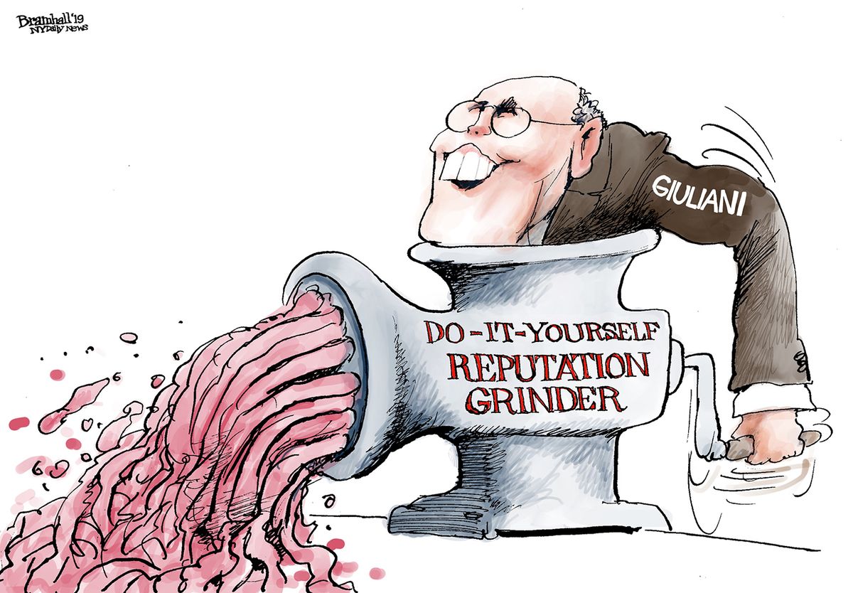 Political Cartoon U.S. Rudy Giuliani Trump reputation | The Week