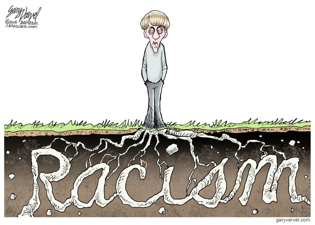 Editorial cartoon U.S. Roof Racism | The Week