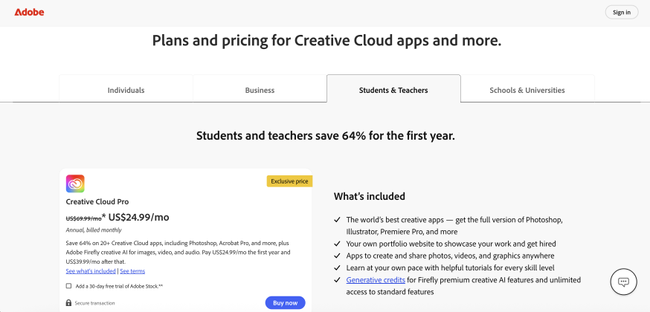 Adobe student discount: save 64% or more on a Creative Cloud Pro ...