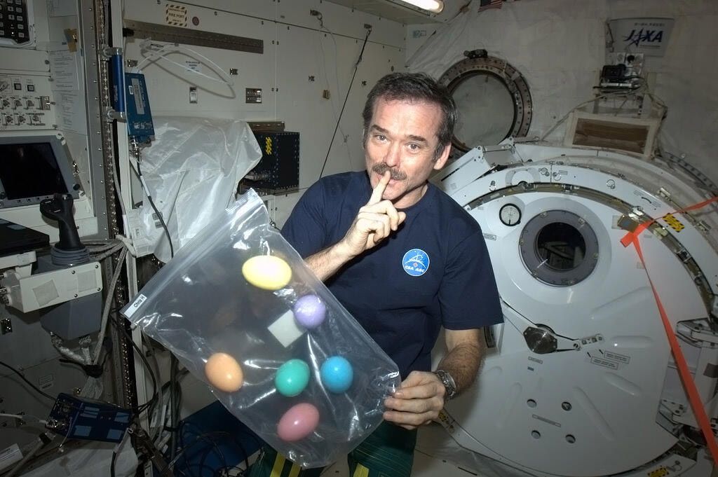 Astronaut Celebrates Easter in Space (Easter Eggs, Included) | Space