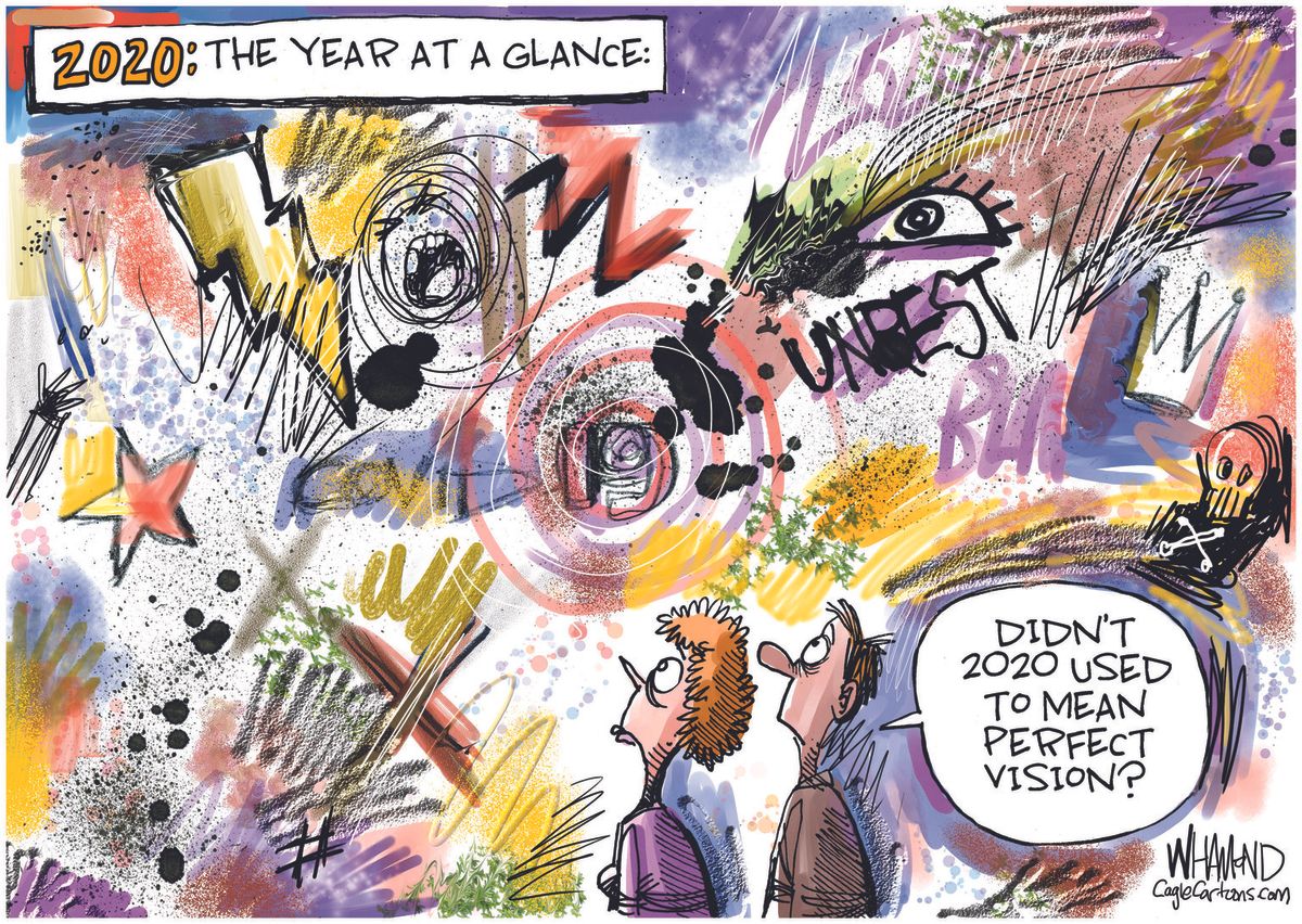 Editorial Cartoon U.S. 2020 Pandemic Unrest Crazy Year | The Week