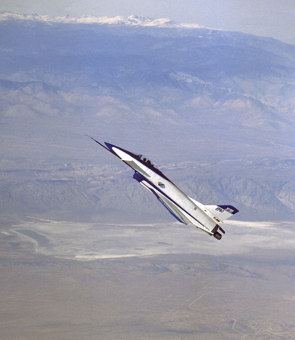 Space History Photo: X-31 at High Angle of Attack | Space