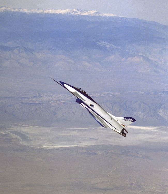 Space History Photo: X-31 at High Angle of Attack | Space
