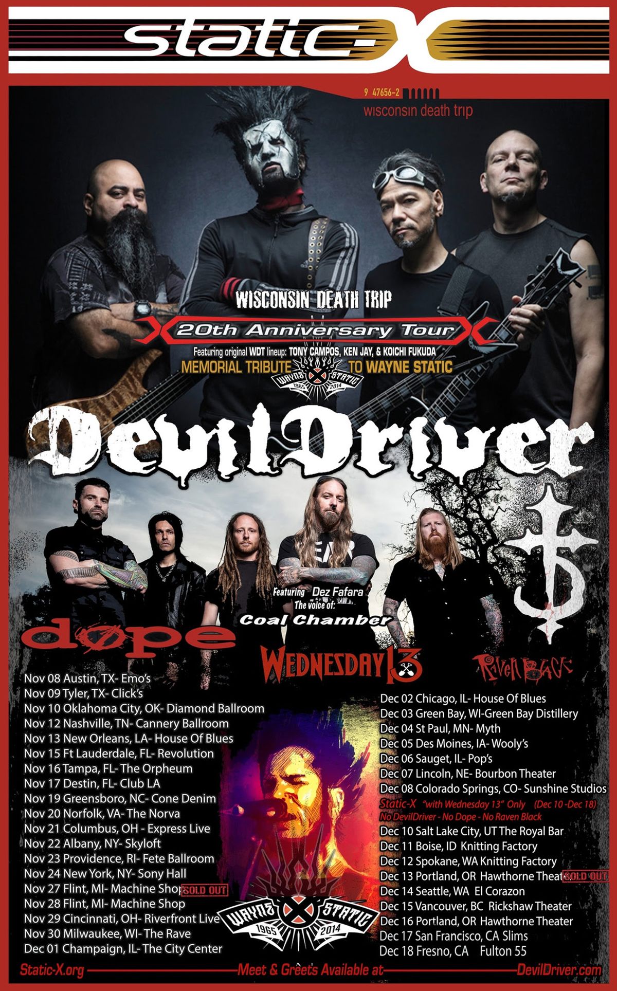 Edsel Dope addresses claims he’s been fronting Static-X at live shows ...