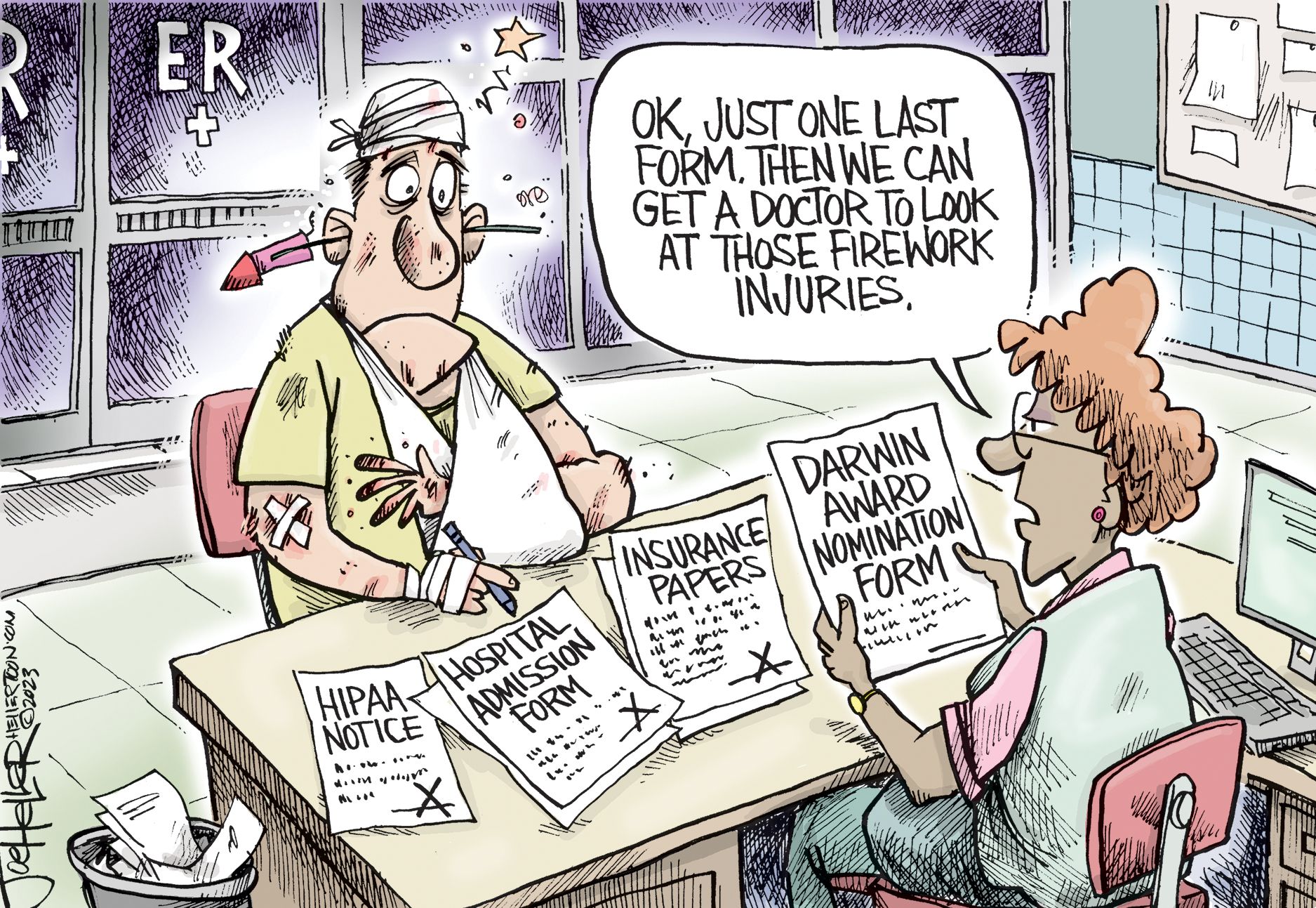 Healthcare paperwork | The Week