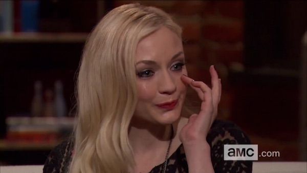 Watch The Walking Dead's Emily Kinney Tear Up Trying To Talk About This ...