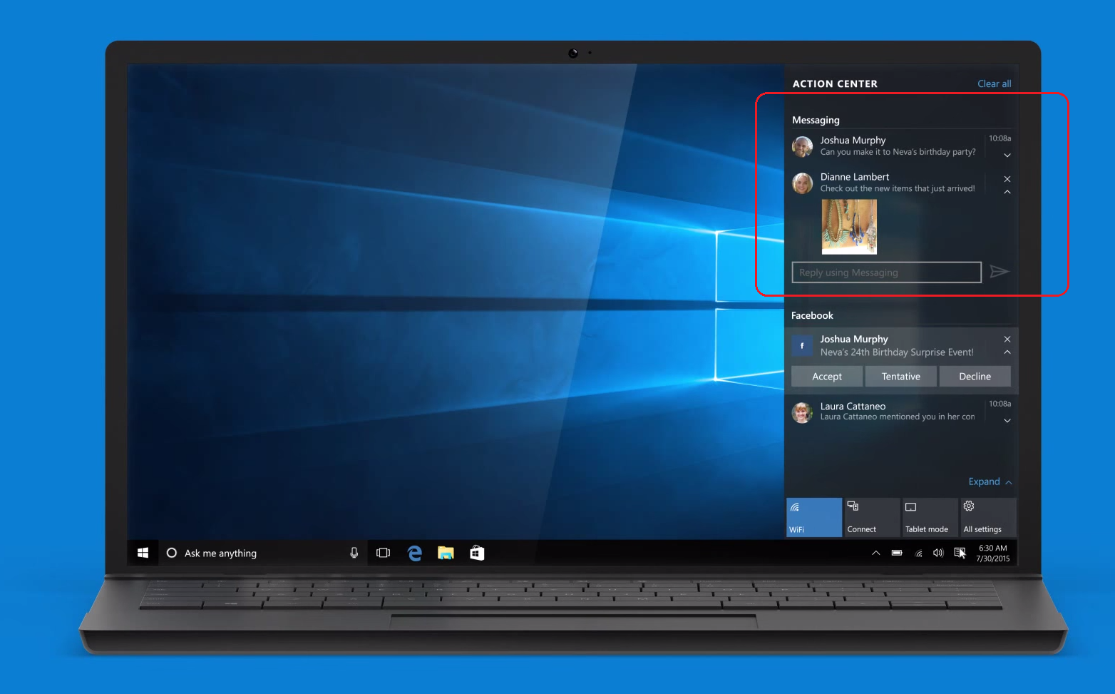 Microsoft lets slip an image of the upcoming Messaging app for Windows ...