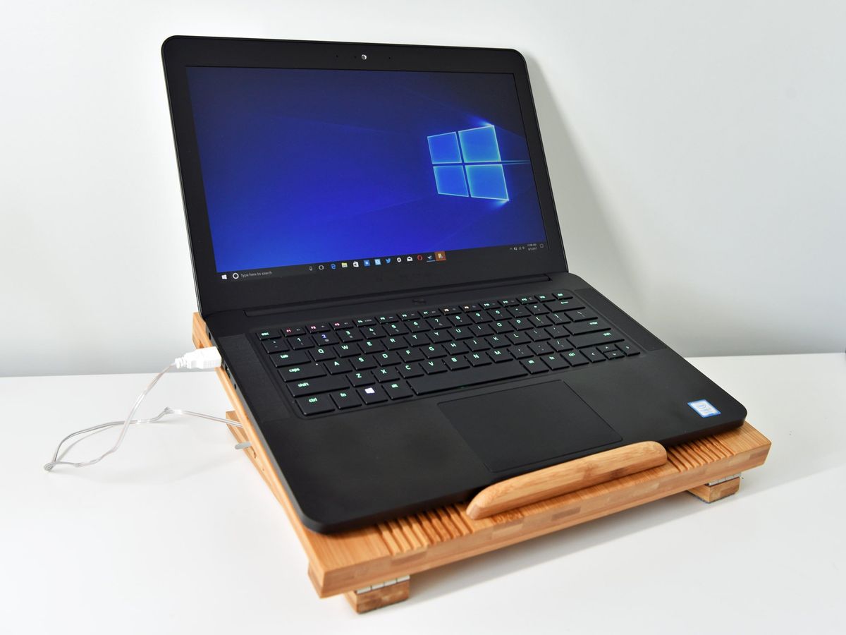 Nnewvante bamboo laptop cooler is an elegant departure from typical ...