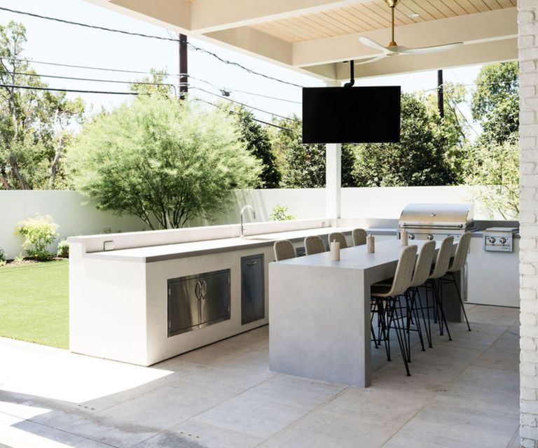 5 covered outdoor kitchen ideas for a chic, sheltered space | Homes and ...