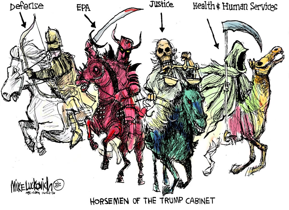 Political cartoon U.S. Trump cabinet picks | The Week