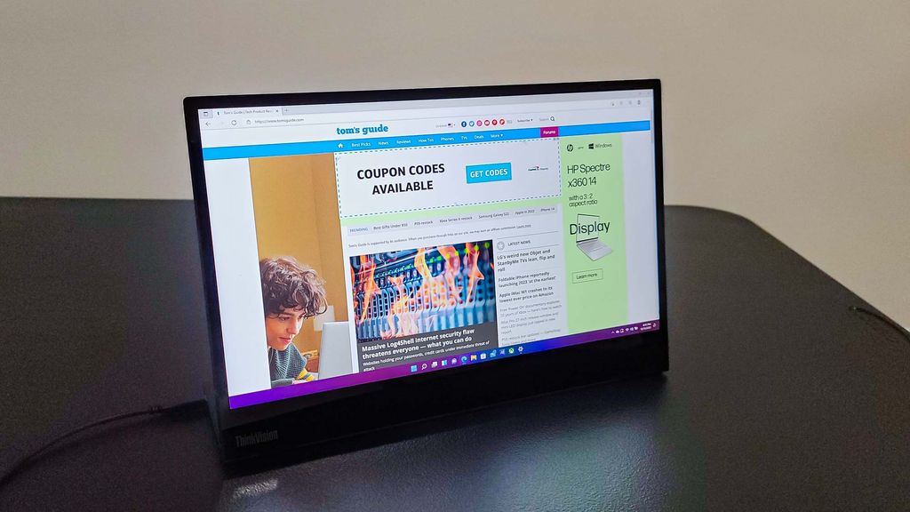 Lenovo ThinkVision M14t portable monitor review | Tom's Guide