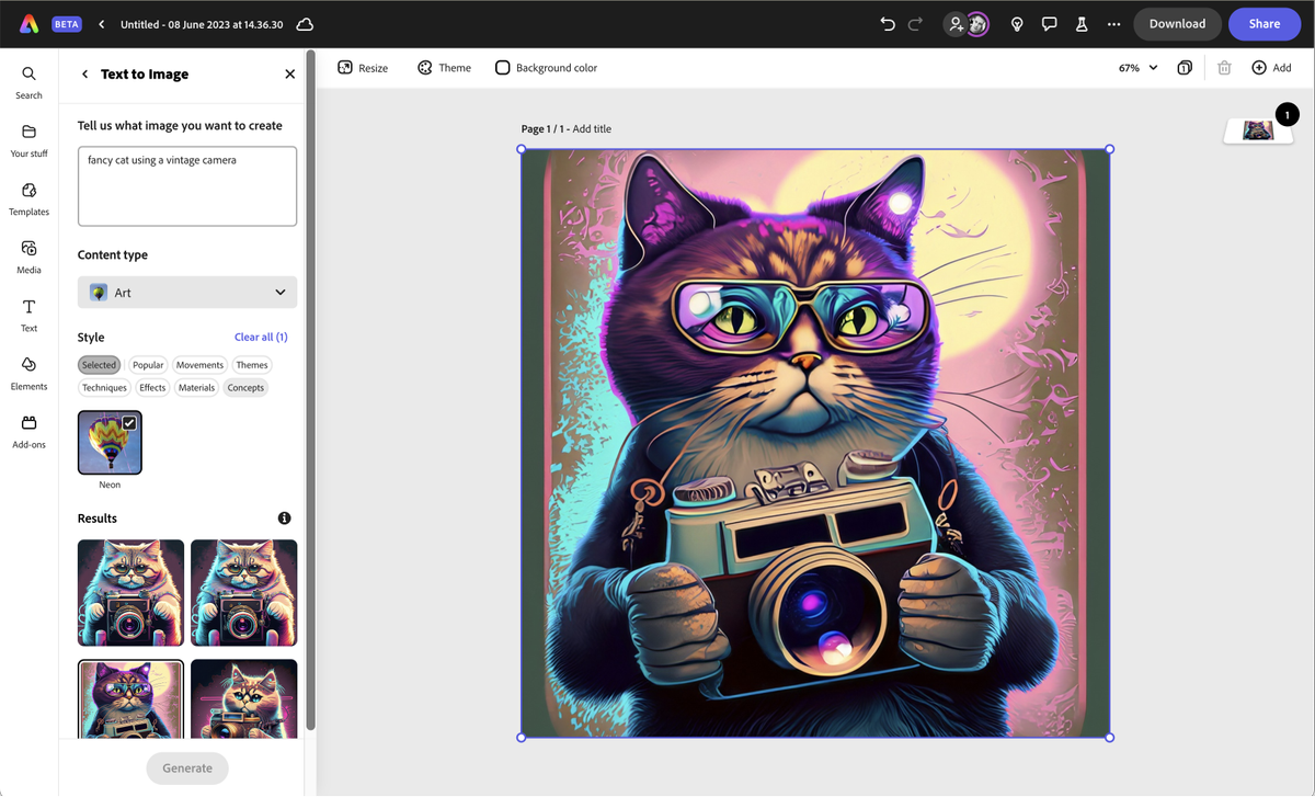 Adobe brings AI to your social media content with Adobe Express Beta ...