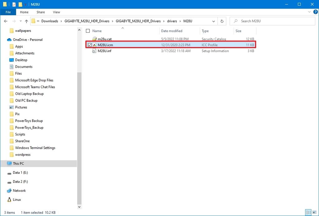 How to find the correct monitor color profile on Windows 10 | Windows ...