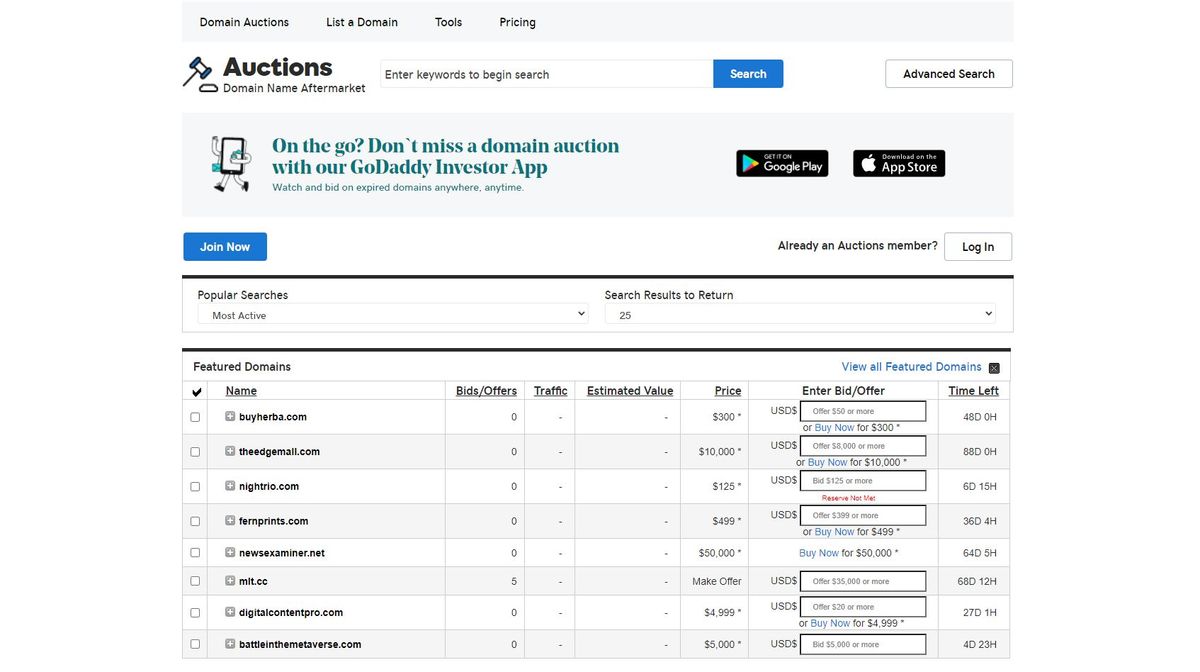 GoDaddy domain registration service review | TechRadar
