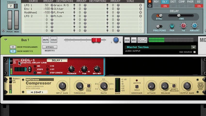 How to use a delay’s feedback control to create cascading, building ...