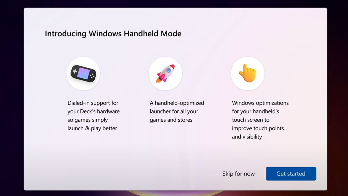 Steam Deck-friendly Windows Handheld Mode shown off in leaked Microsoft ...