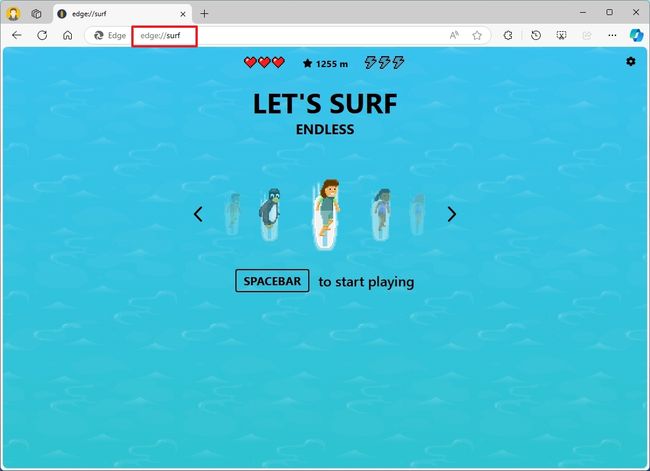 How to take a quick break with the Surf game on Microsoft Edge ...