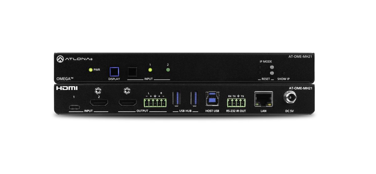 Atlona Reveals New Two-Input 4K/UHD Switcher with USB Hub | AVNetwork