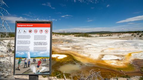 Teen at Yellowstone suffers severe burns after ground breaks over ...