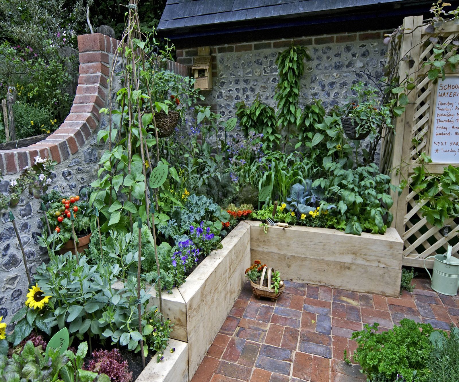 How to add small raised beds to a courtyard or balcony garden | Homes ...