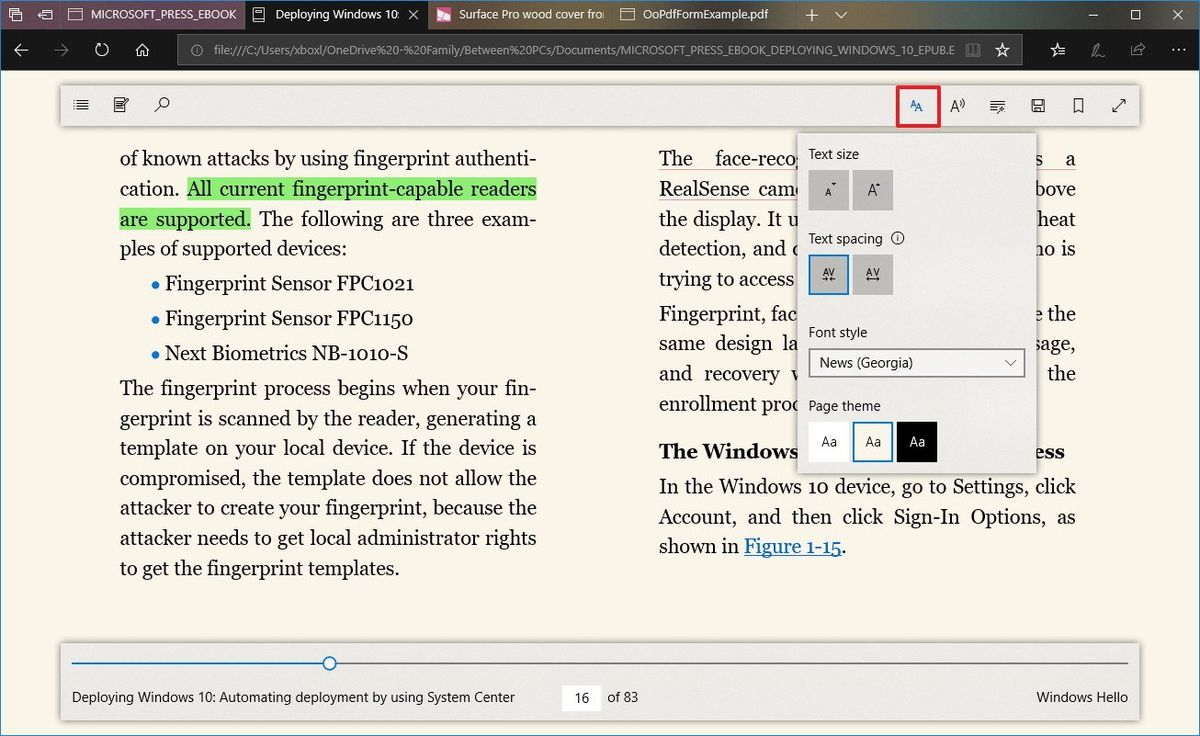 How to use Microsoft Edge's reading features in Windows 10 April 2018 ...