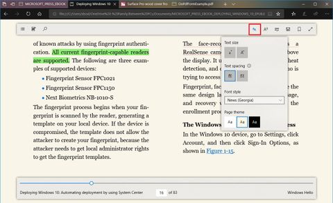 How to use Microsoft Edge's reading features in Windows 10 April 2018 ...
