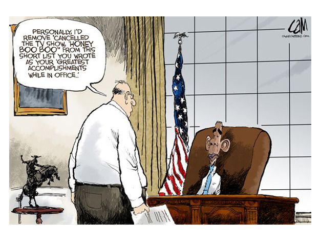 Obama cartoon achievements Honey Boo Boo | The Week