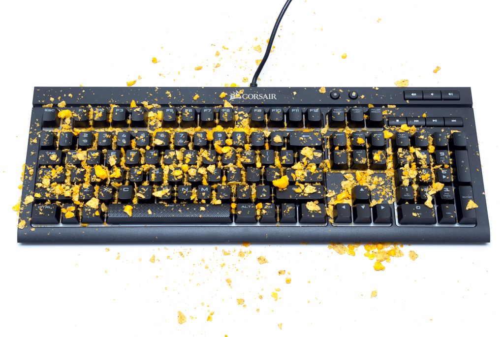 We tried to destroy Corsair's spill-resistant keyboard with Doritos and ...