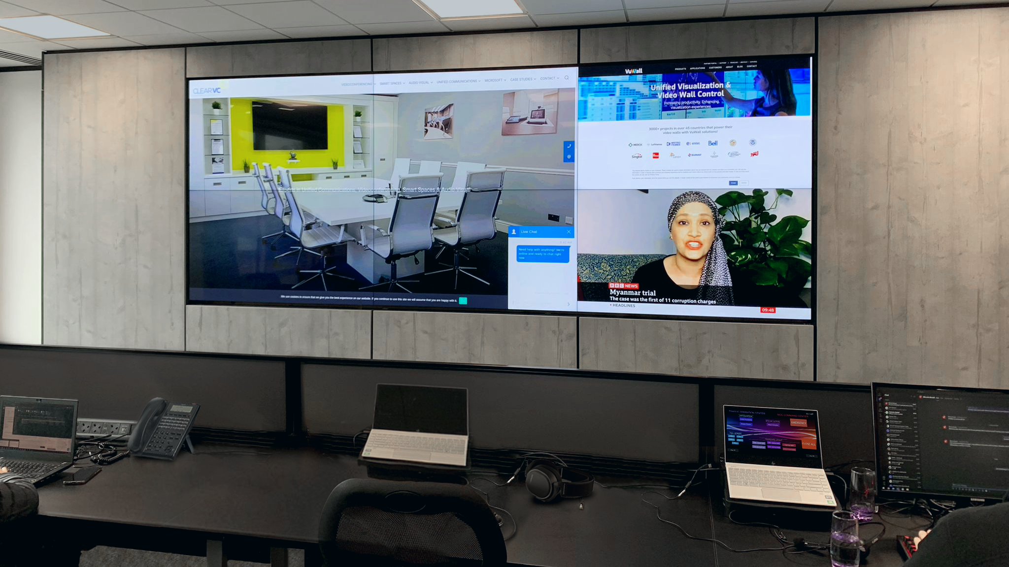 A Video Wall Solution Helps Cybersecurity Provider Meet Monitoring ...