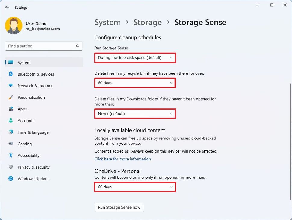 How To Free Up Space Automatically With Storage Sense On Windows 11 Windows Central