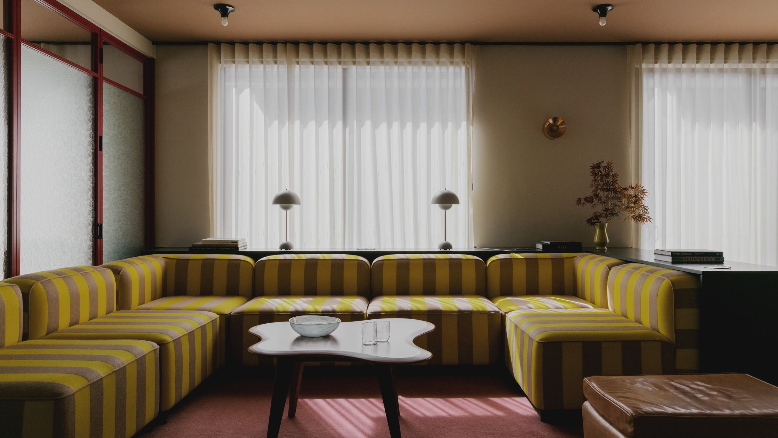 Forget block colors – this joyful couch pattern embraces one of the ...