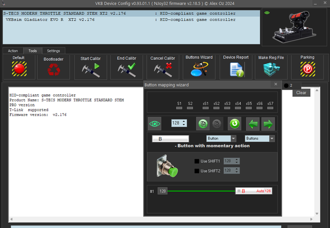 VKB Gladiator NXT EVO F-14 Combat Edition + STECS Throttle System ...
